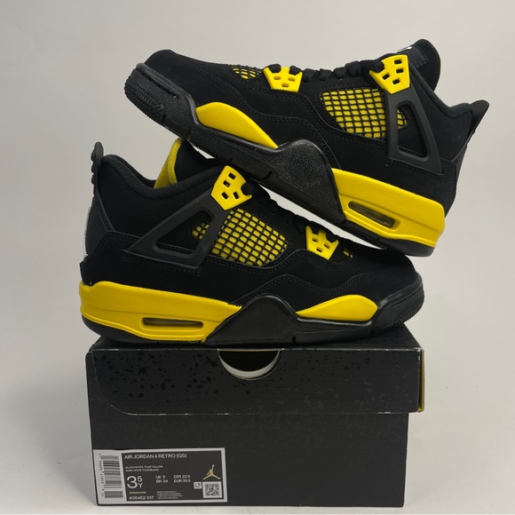 Jordan | Shoes | Nike Air Jordan 4 Retro Gs Thundertour Yellow 223 ...